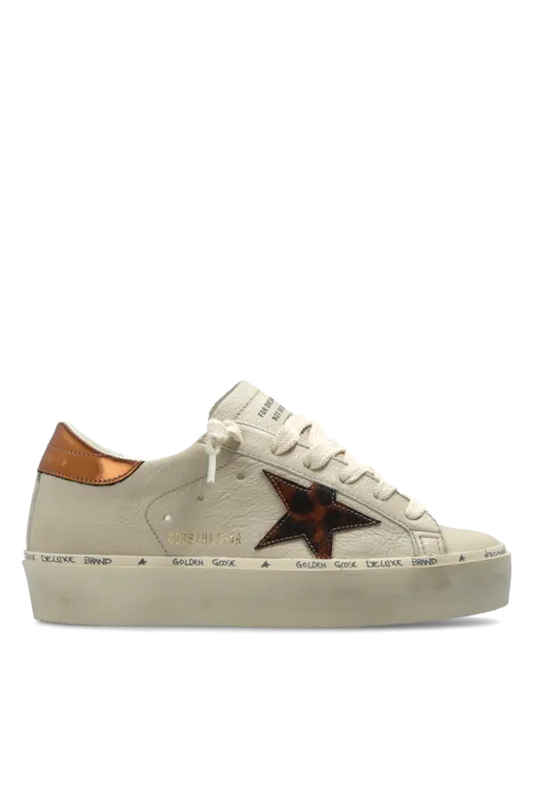 GOLDEN GOOSE Hi Star Classic With List’ Sports Shoes - Cream