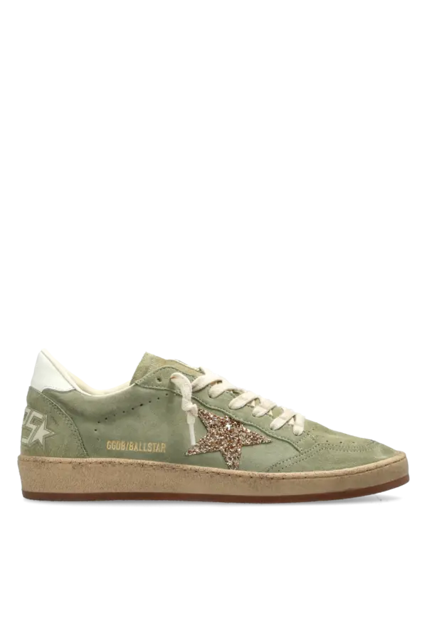 GOLDEN GOOSE Ball Star Suede Sneakers - Green
