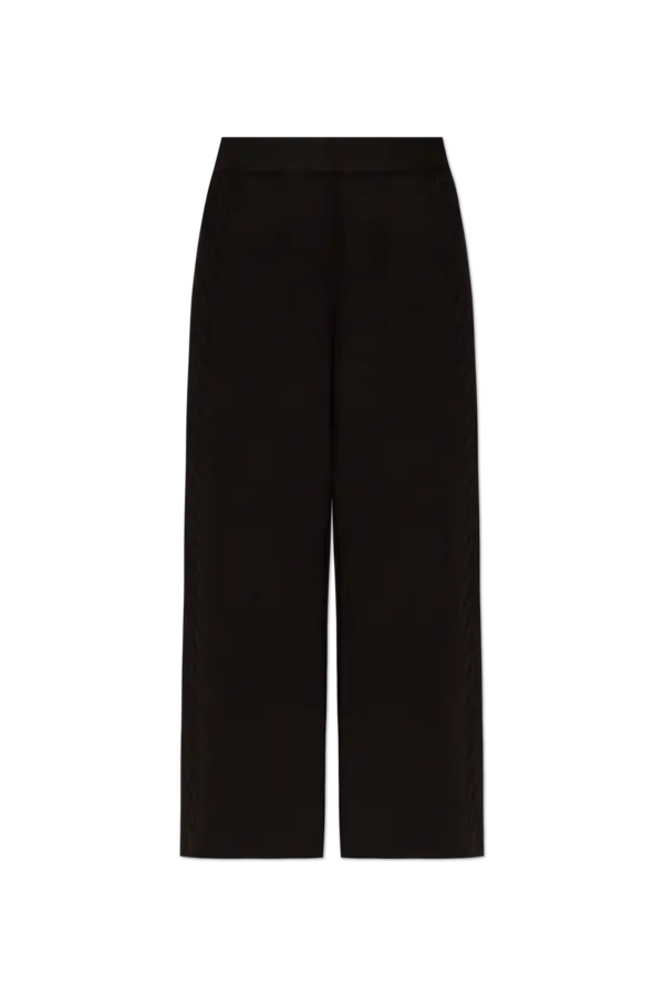 LISA YANG Olanda' Cashmere Wide Leg Trousers - Brown