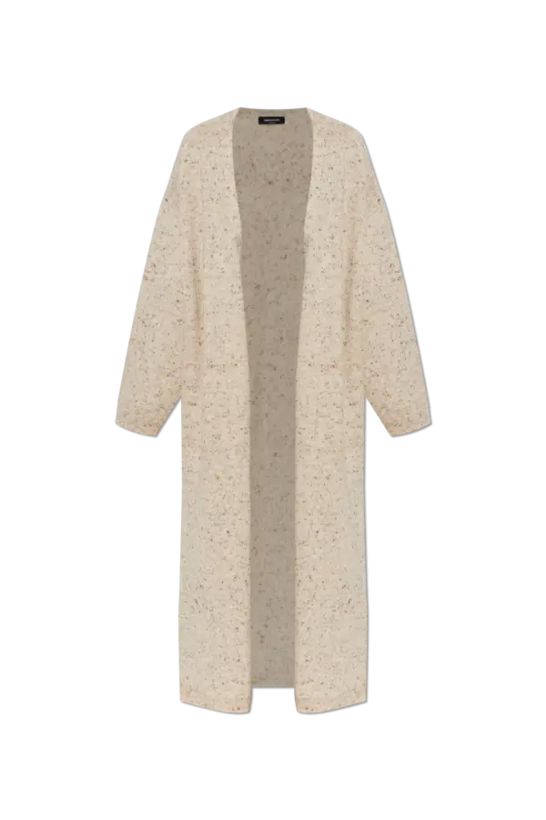 Fabiana Filippi Long Cardigan With Lurex Thread - Cream