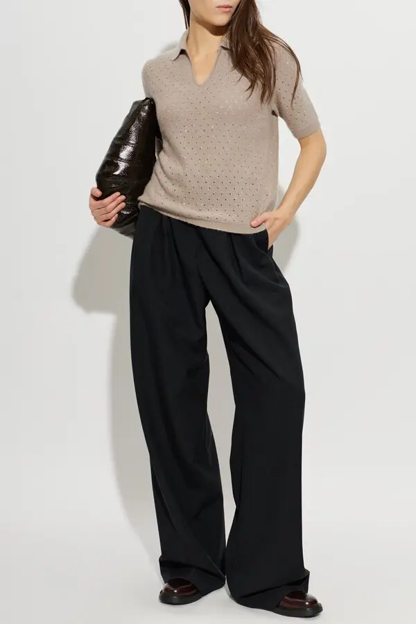 Fabiana Filippi Polo With Shimmering Sequins