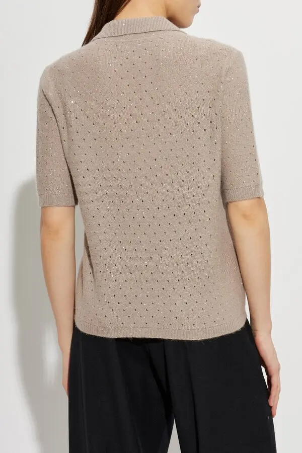 Fabiana Filippi Polo With Shimmering Sequins