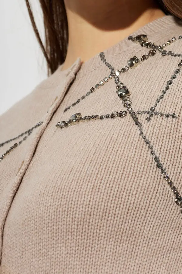 Fabiana Filippi Embellished Fine Knit Cardigan