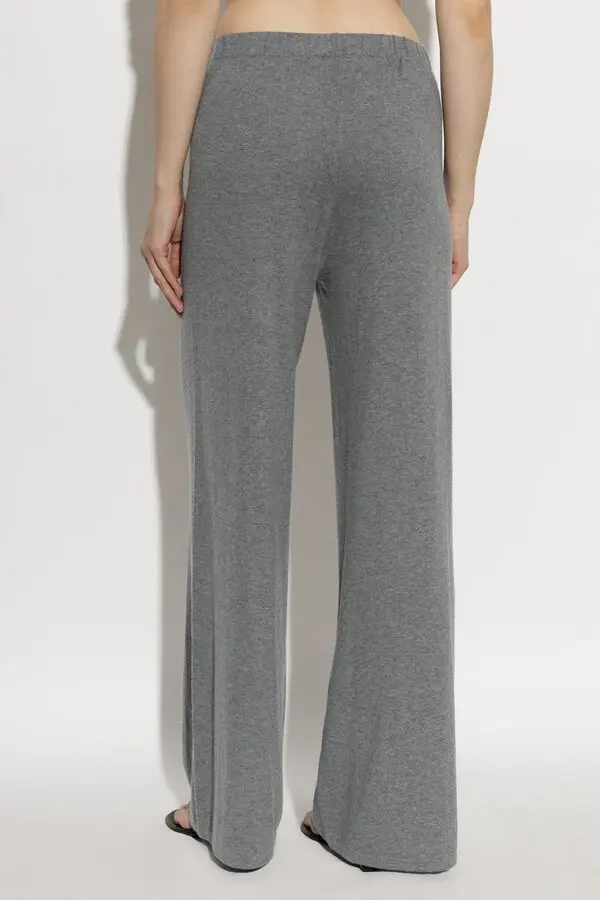LISA YANG Aina' Cotton-cashmere Blend Palazzo Trousers