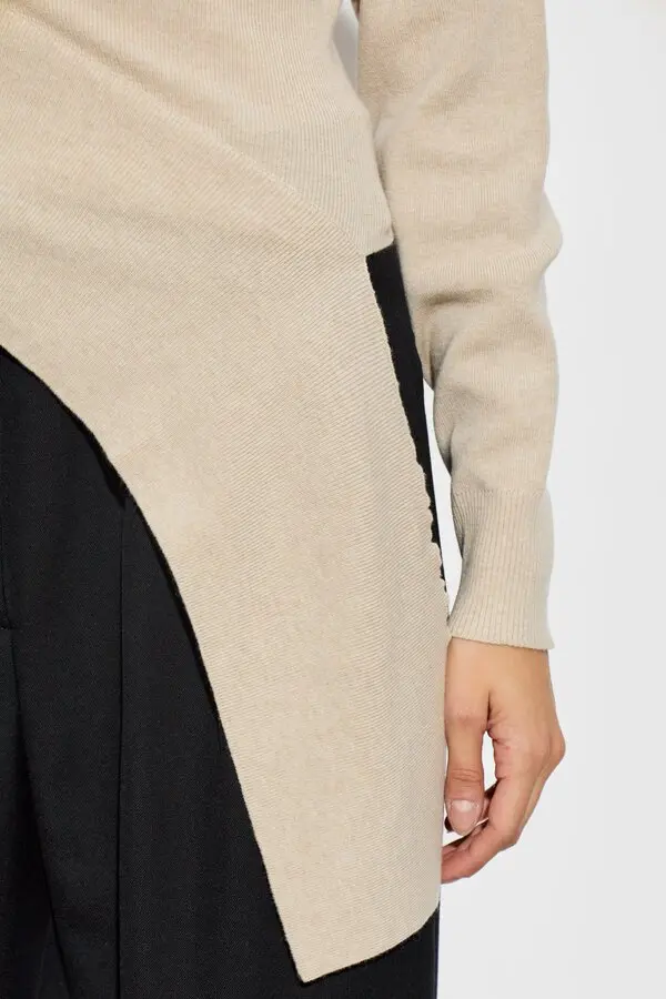 LANVIN Asymmetrical Turtleneck With Appliqu