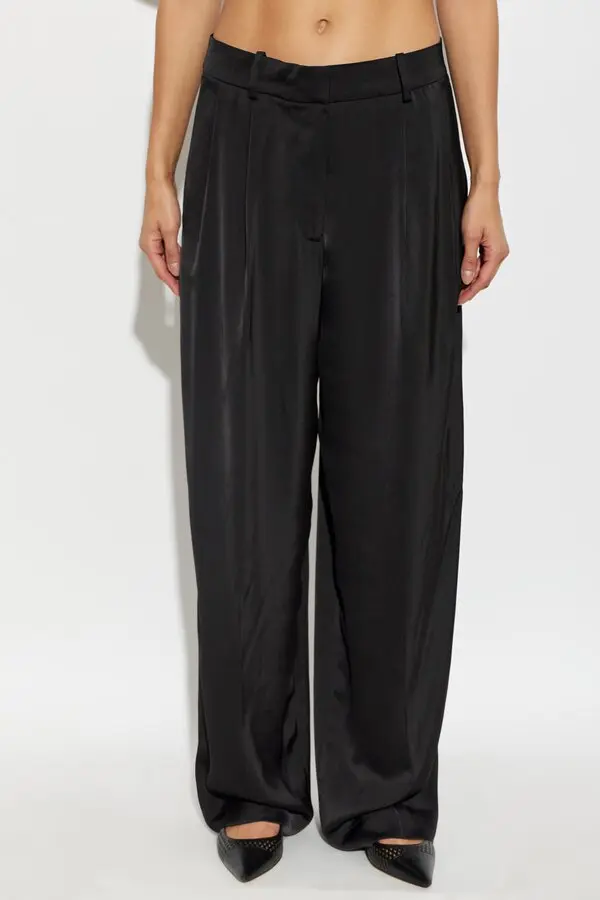 Michael Kors Satin Trousers With Pleats
