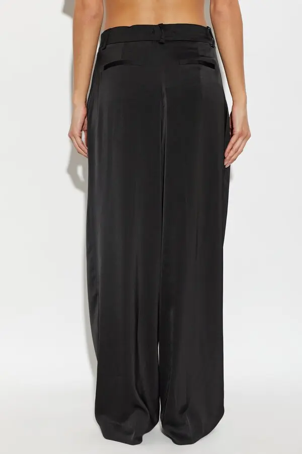 Michael Kors Satin Trousers With Pleats
