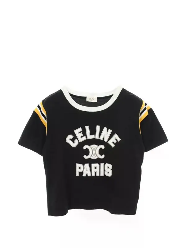 Celine 2010s Logo-detail T-shirt - Black