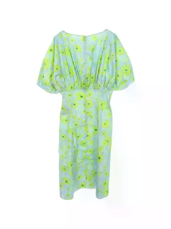 Marni 2010s Floral-print Dress - Green