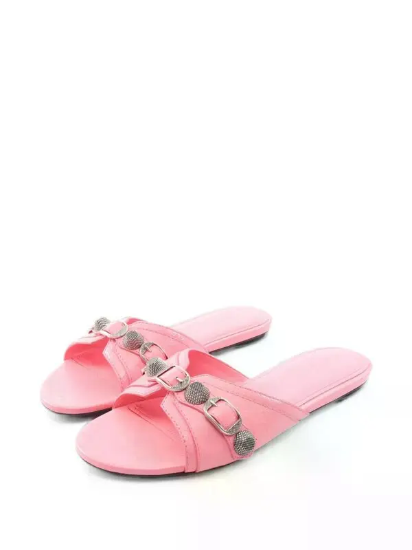 Balenciaga Le Cagole Slide Sandals - Pink