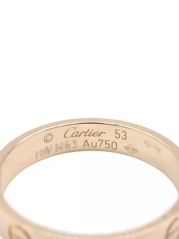 Cartier 18k Rose Gold Love Motif Ring