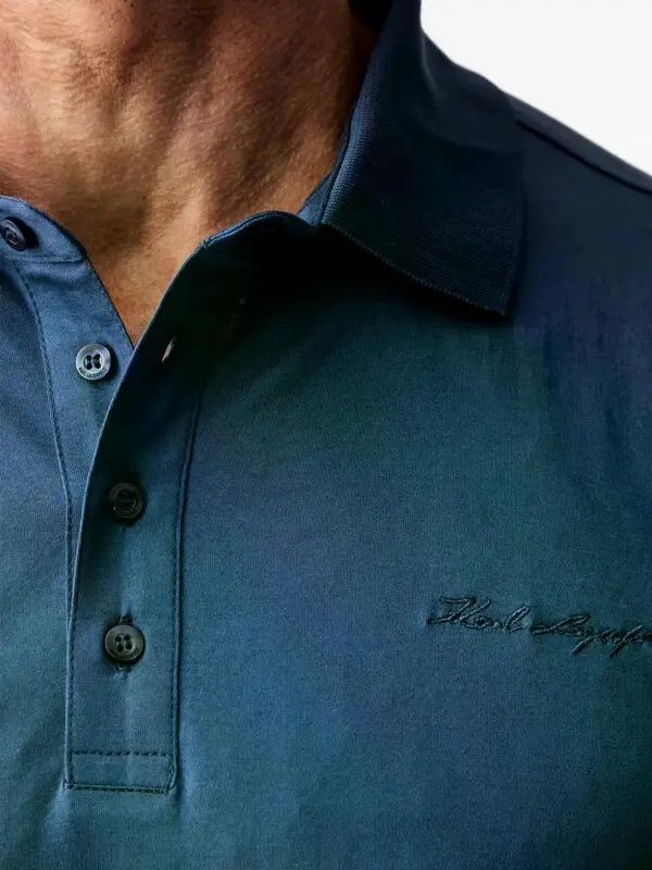 Karl Lagerfeld Logo-embroidered Short-sleeve Polo Shirt