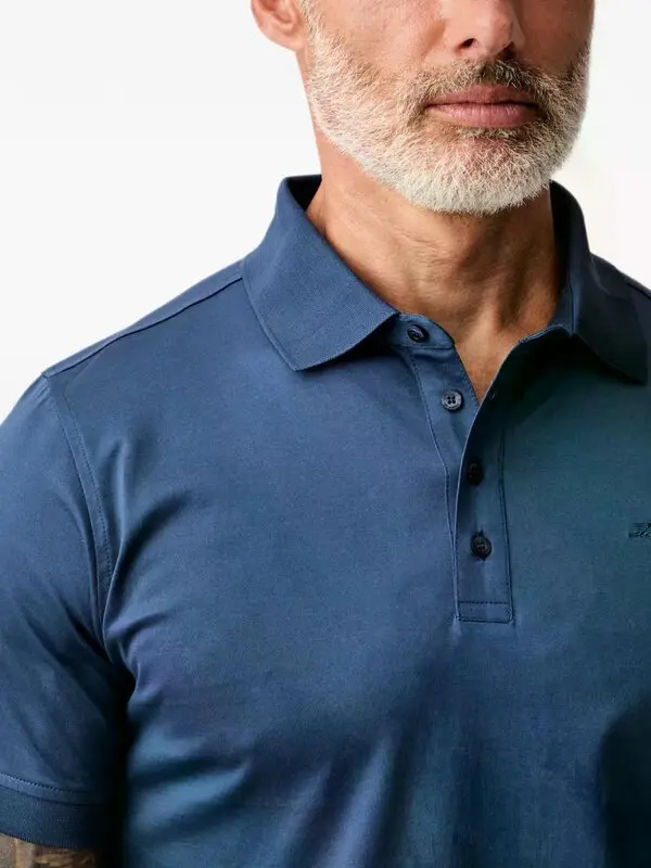 Karl Lagerfeld Logo-embroidered Short-sleeve Polo Shirt