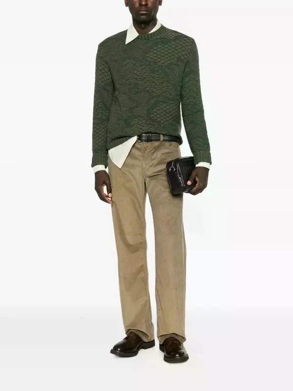 Etro Intarsia-knit Crew-neck Sweater