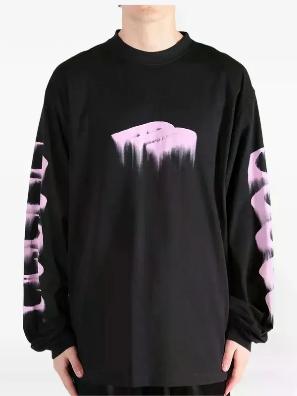 Balenciaga Logo-print Long-sleeve T-shirt