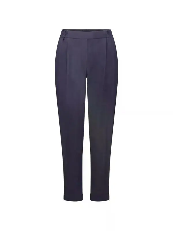 BETTY BARCLAY Pleated Tapered Leg Trousers With Turn-up Cuffs