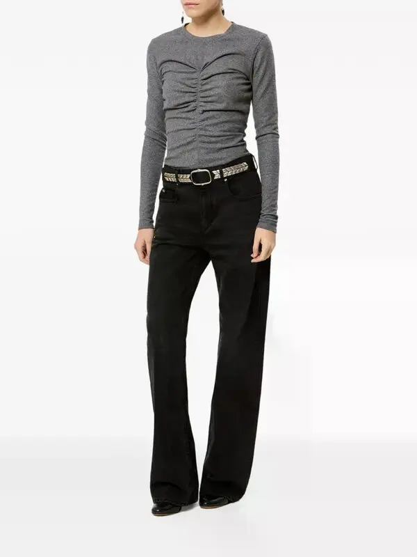 MARANT ETOILE Ruched Long-sleeve Top