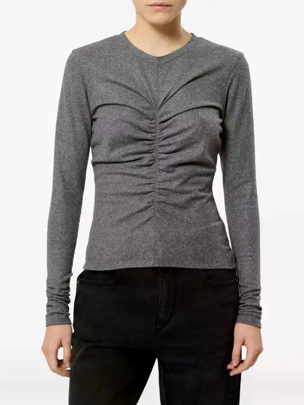MARANT ETOILE Ruched Long-sleeve Top