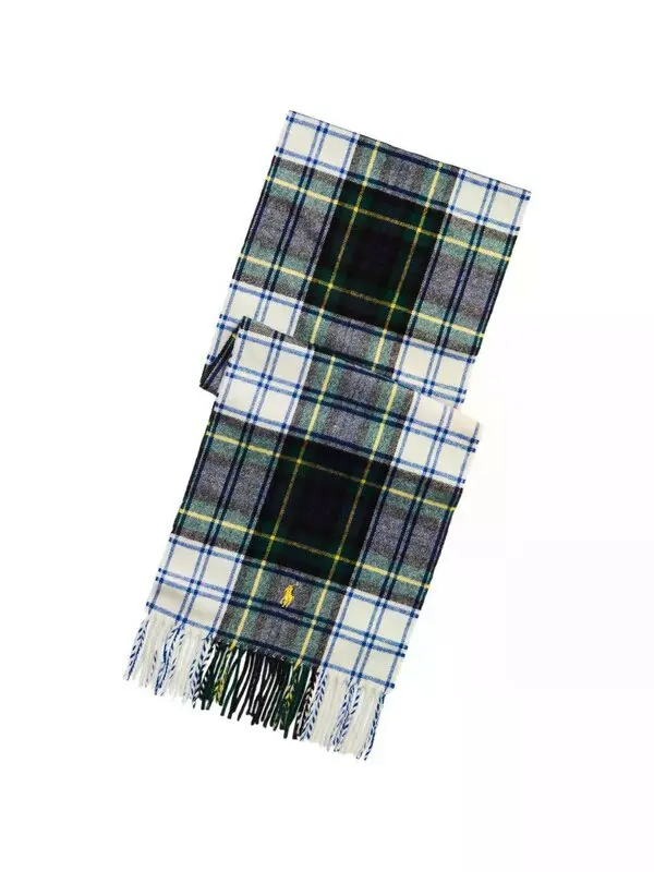 Polo Ralph Lauren Plaid Pony Scarf - Green