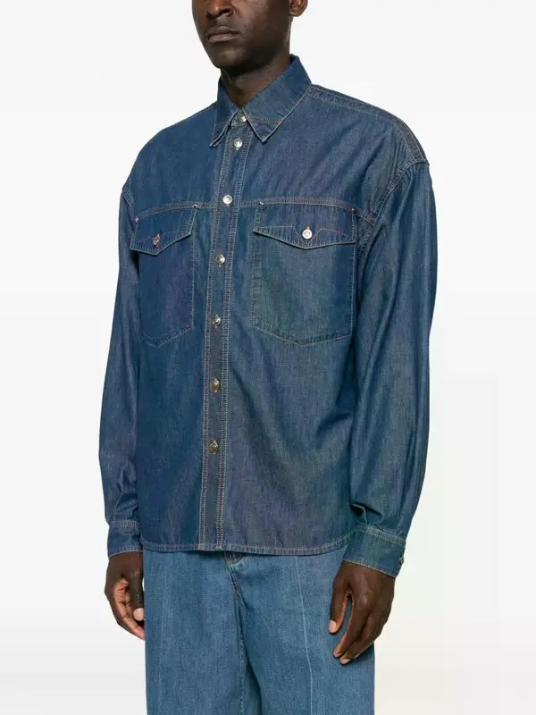 Versace Logo-embroidered Shirt