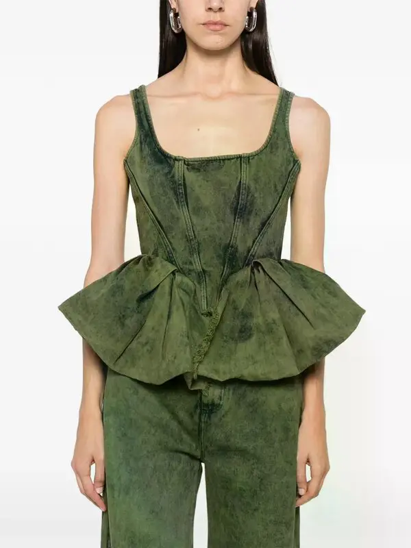 MARQUES' ALMEIDA Peplum Corset Top