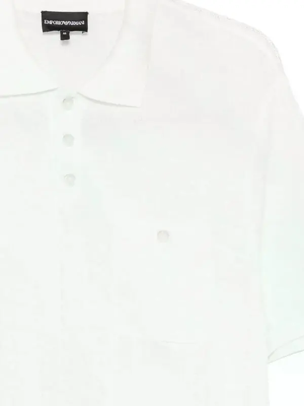 Emporio Armani Button-up Chest-pocket Polo Shirt
