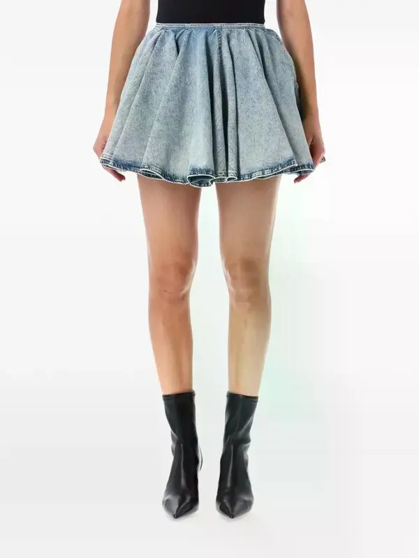 HAIKURE Ziggy Acid-wash Mini Skirt