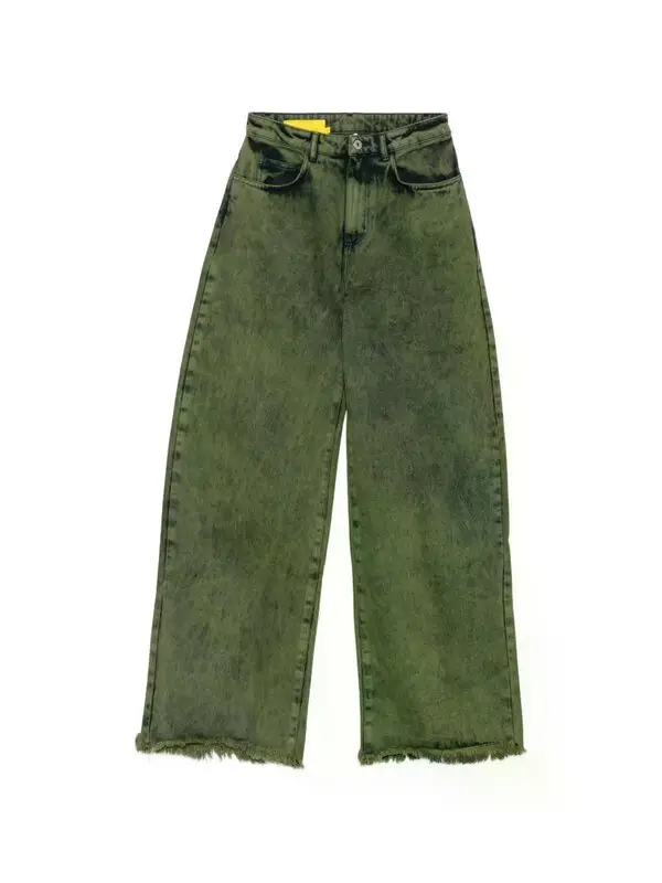 MARQUES' ALMEIDA Khaki-wash Frayed Jeans