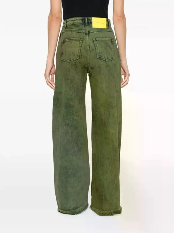 MARQUES' ALMEIDA Khaki-wash Frayed Jeans
