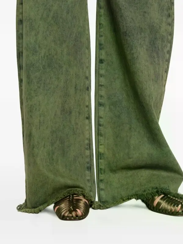 MARQUES' ALMEIDA Khaki-wash Frayed Jeans