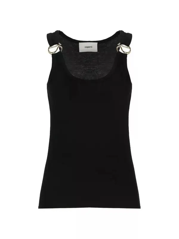 Coperni Logo-plaque Tank Top - Black