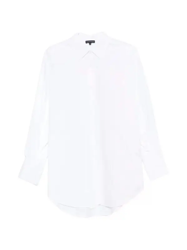 Emporio Armani Button-up Curved-hem Shirt