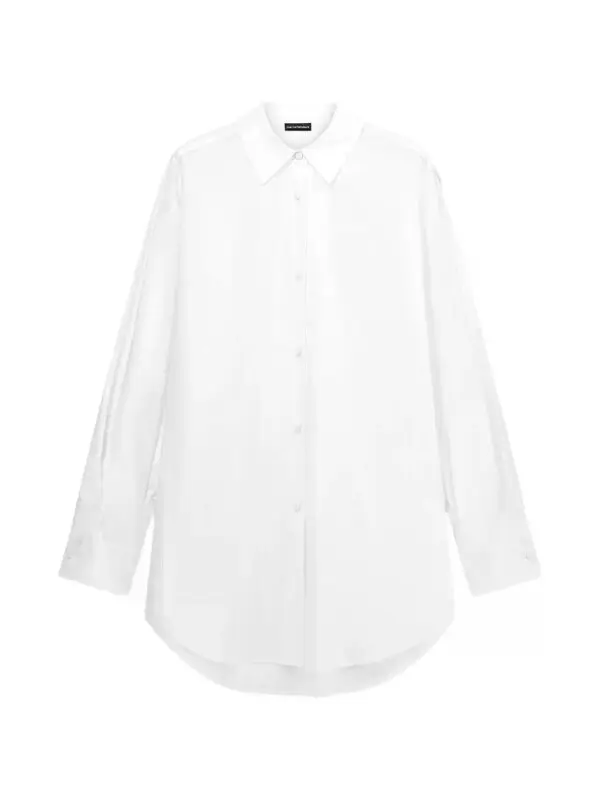 Emporio Armani Cotton Poplin Shirt - White