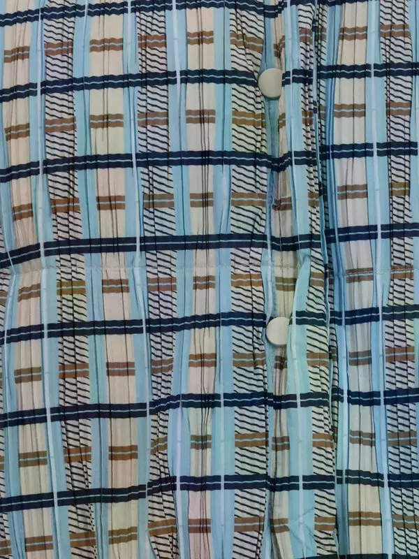 GONGDID DESIGN Tartan-pattern Padded Jacket