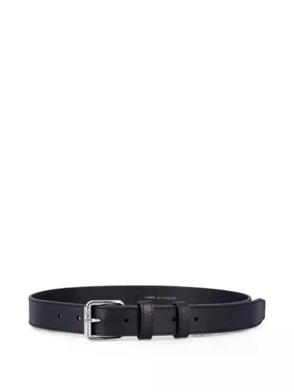 Comme Des Garçons Buckle-fastening Leather Belt - Black