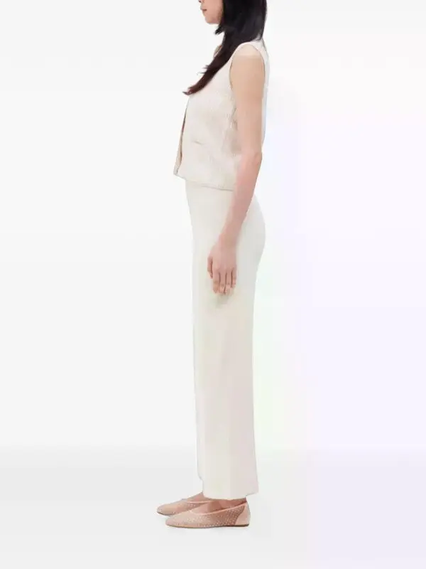 IZAAK AZANEI Ribbed-knit Cotton Gilet