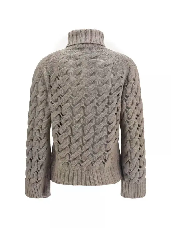 P.a.r.o.s.h Perforated Turtleneck Sweater