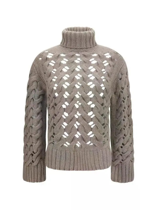 P.a.r.o.s.h Perforated Turtleneck Sweater