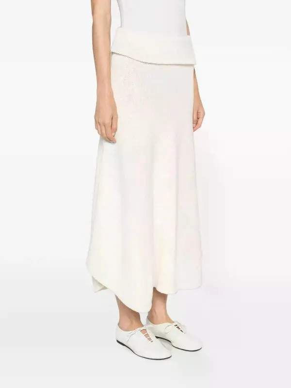 AYA MUSE Asymmetric Knitted Maxi Skirt