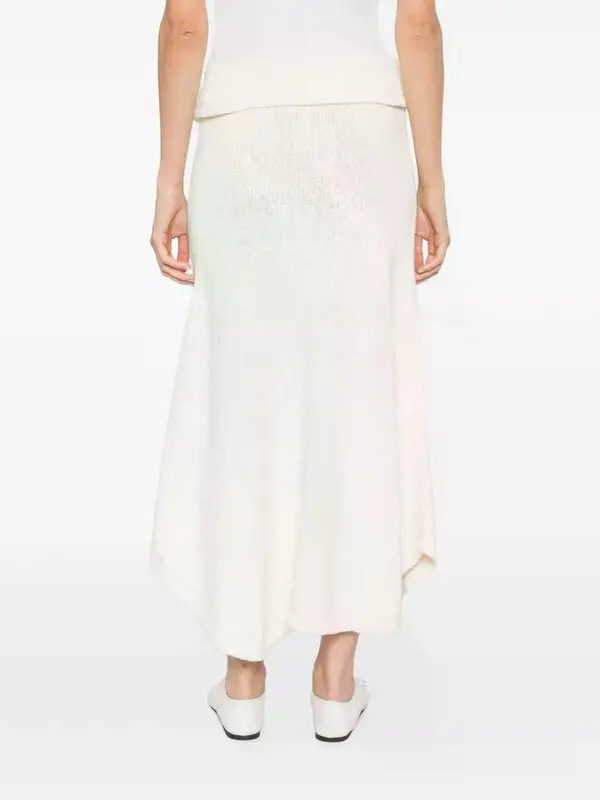 AYA MUSE Asymmetric Knitted Maxi Skirt