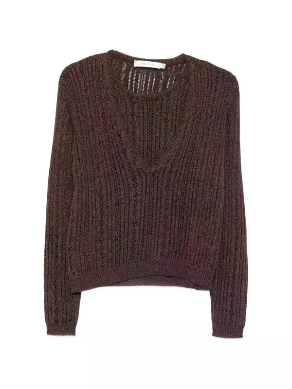 AYA MUSE Zula Double-layer Sweater - Brown