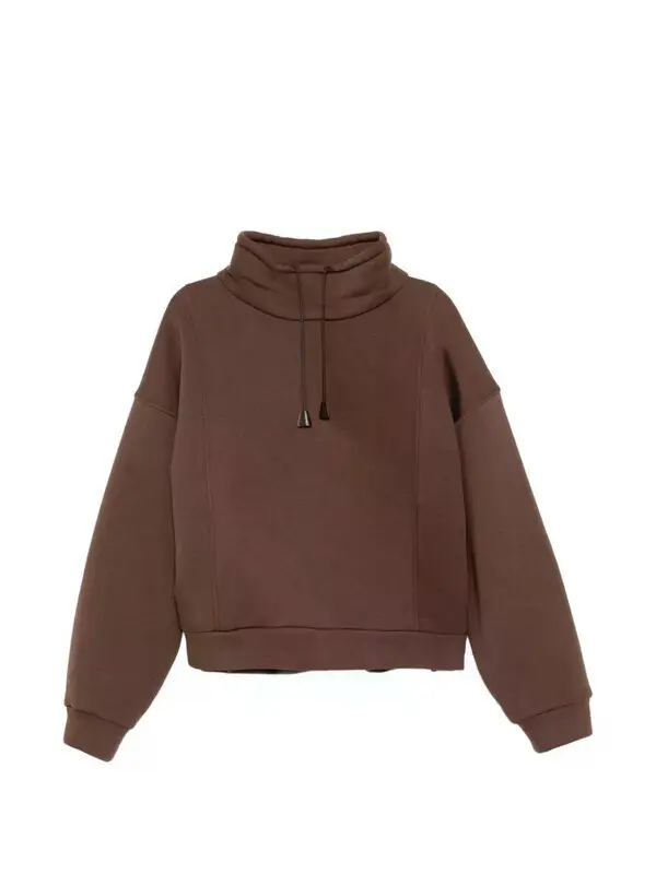 HED MAYNER Drawstring Sweatshirt - Brown