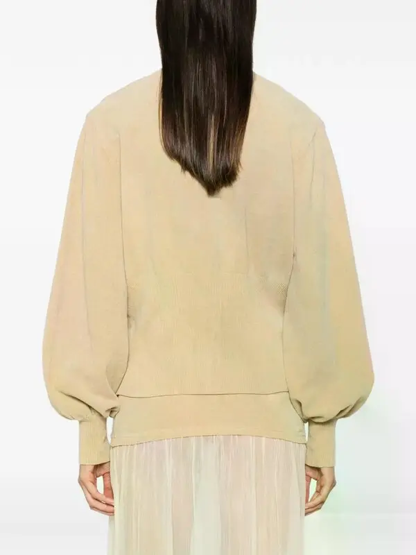 AYA MUSE Asha High-neck Cardigan - Neutrals