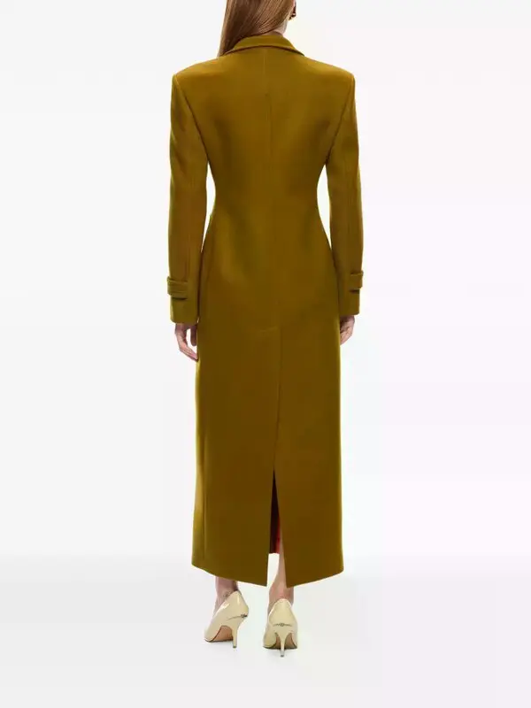 Pinko Long Coat In Wool-blend Cloth
