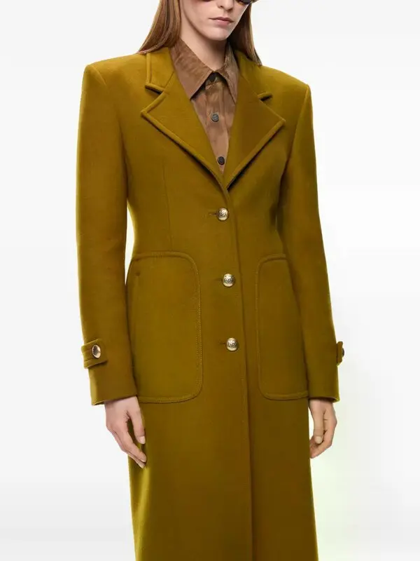 Pinko Long Coat In Wool-blend Cloth