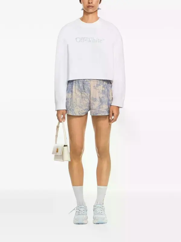 Off-White City Nature Arrow Cropped Crewneck