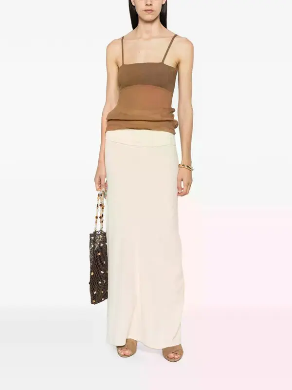 AYA MUSE Ribbed-knit Camisole - Brown