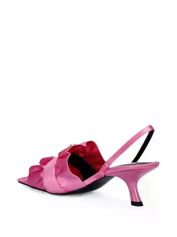 Versace Sandals With Ornate Buckle Detailing - Pink