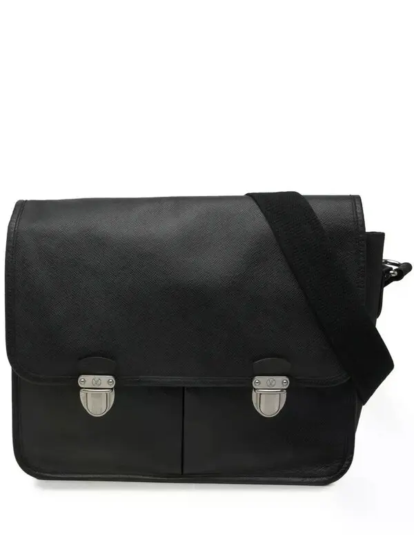 LOUIS VUITTON 2007 Taiga Alexei Messenger Crossbody Bag - Black