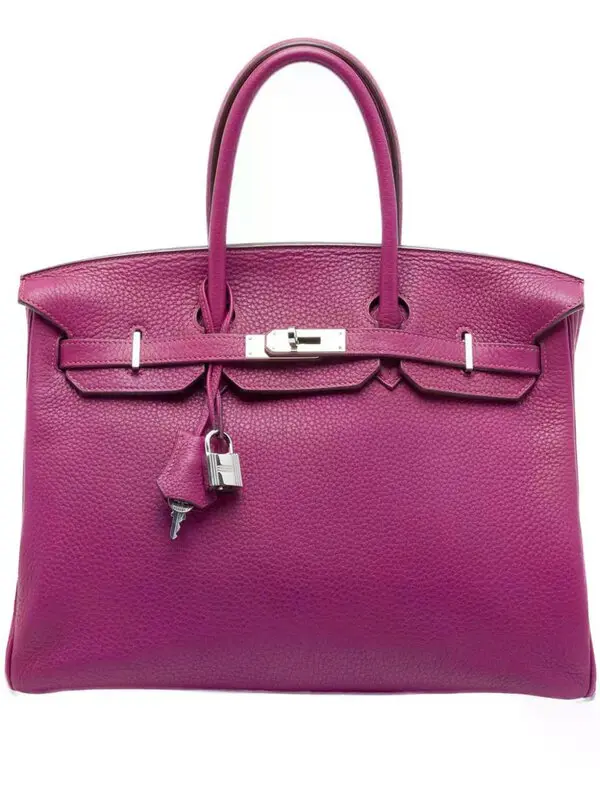 Hermès 2011 Togo Birkin Retourne 35 Handbag - Purple